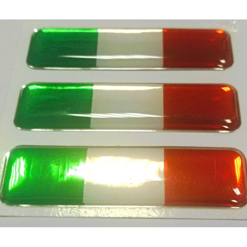 Reflective Resin Stickers Italian Flag, Italian National Flag for Car ...
