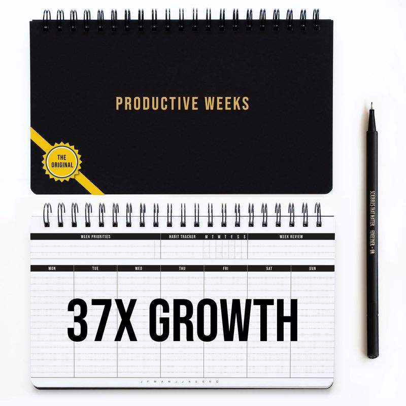 Scribbles That Matter 2025 weekly planner spiral bound (Undated) + Free ...