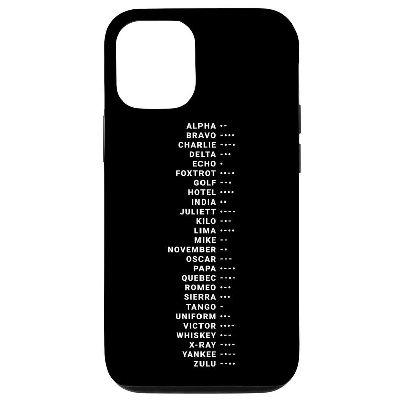 iPhone 15 Phonetic Alphabet Morse Code Spelling Alphabet Military Case ...