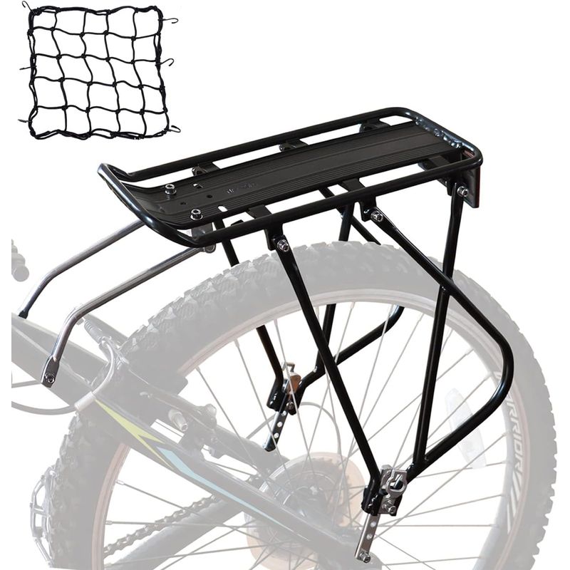 Bike Cargo Rack Bungee Cargo Net & Reflective Logo Universal Adjustable ...