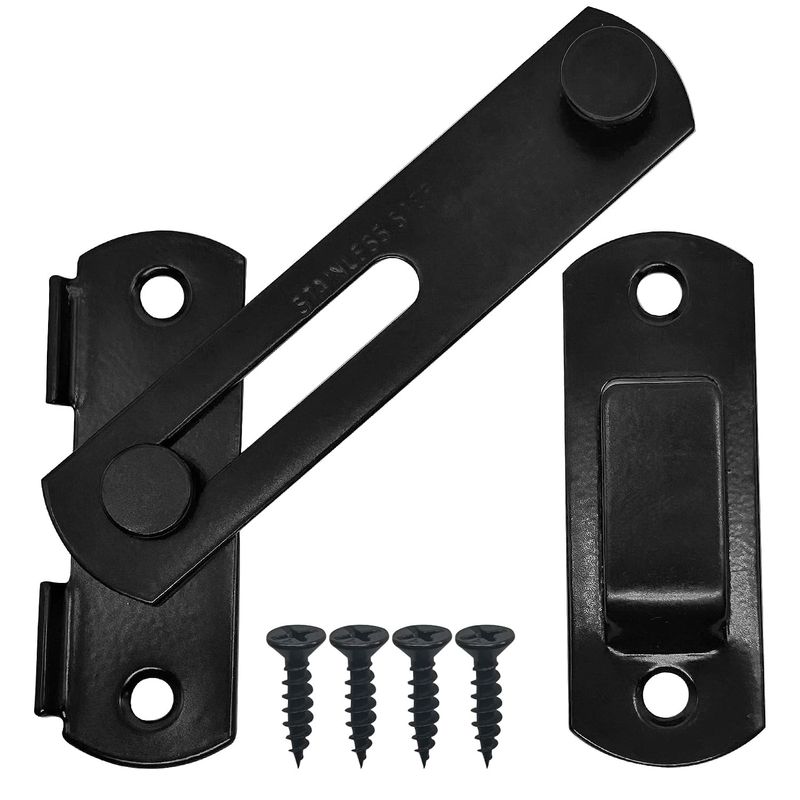 CUKAYO 2 Set 4" Gate Latches Safety Door Lock for Barn Door, Heavy Duty ...