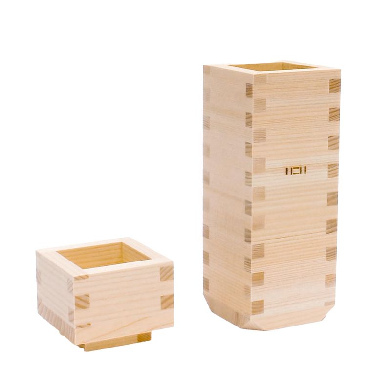 Kabegami Revolution Ochoko x Tokkuri Tokkuri Set Sake Pot Cypress ...