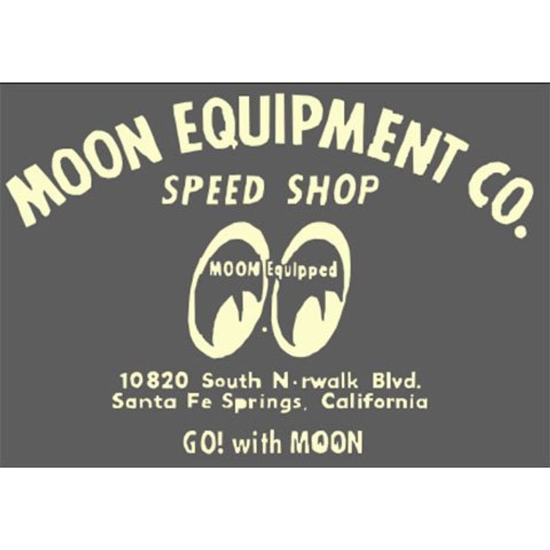mu-naizu Mooneyes supi-dosyoppudeka-ru Stickers Decals Moon Speed Shop Decal Ivory MQD – 021 ...