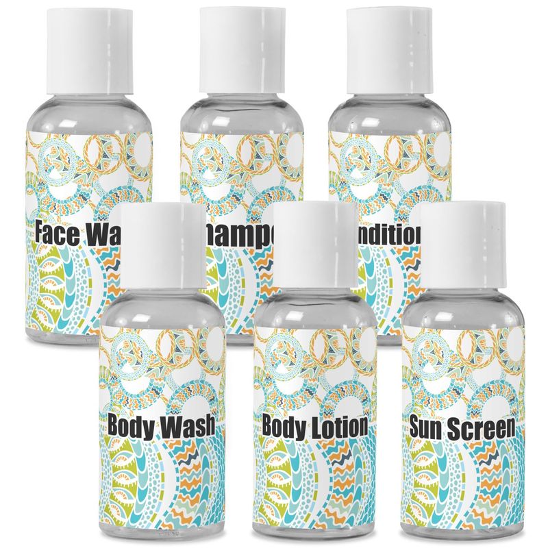 Personalized Teal Ribbons & Labels Travel Bottles - Online Marketplace ...