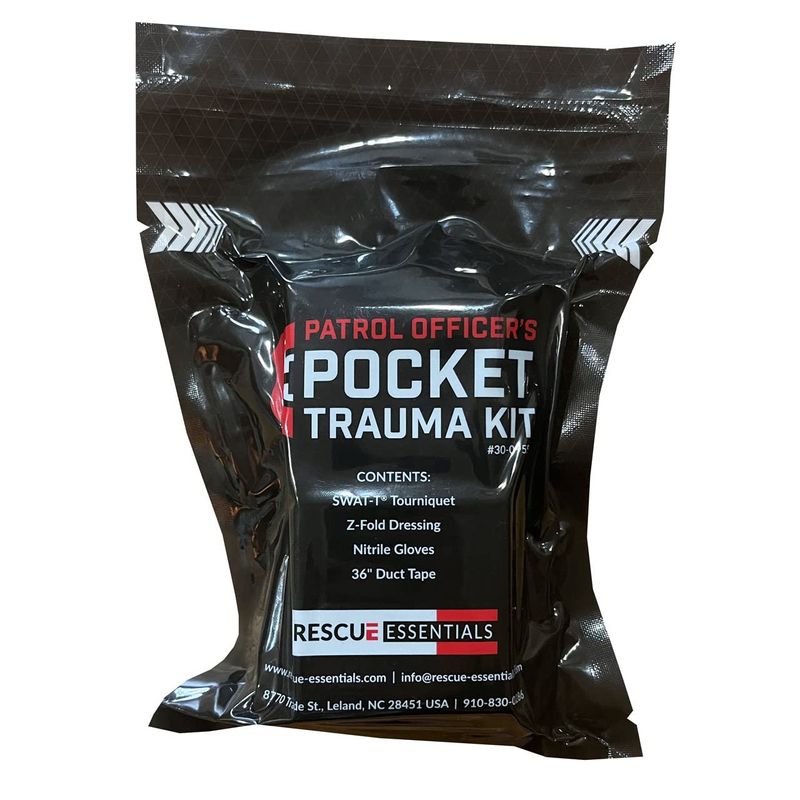 Pocket Trauma Kit, IFAK for Bleeding Control, Vacuum Sealed with Tear ...