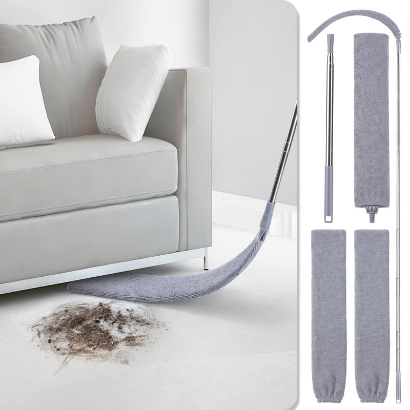 Retractable Gap Dust Cleaner with 3 Microfiber Dusting Cloths & 30-100 ...