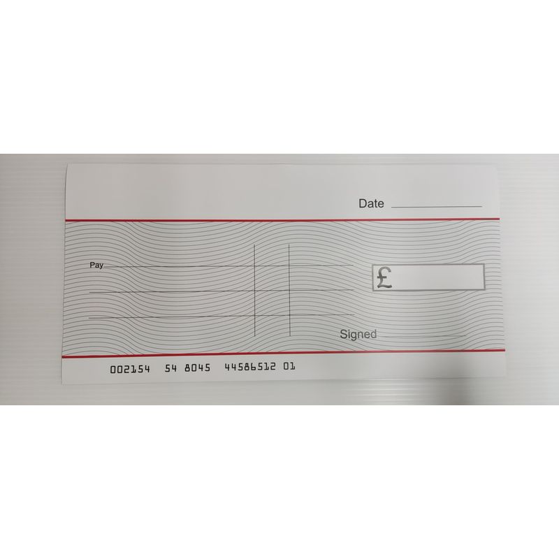 Generic Charity Cheque - Presentation - Fundraising (Single Use) (50cm ...