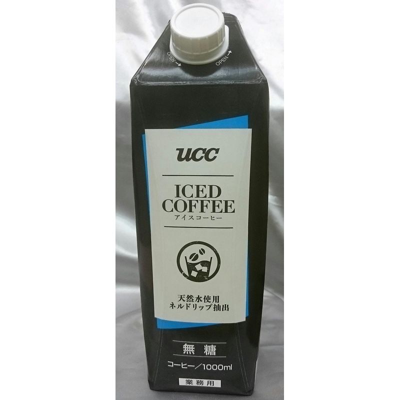 UCC Commercial Iced Coffee, Unsweetened, 3.3 fl oz (1 L) x 12 Bottles ...