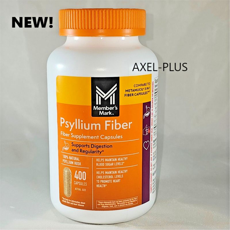 Member's Mark 100 % Psyllium Fiber 400 Capsules, - EveryMarket