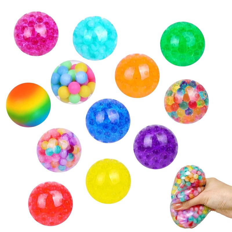 12pcs Random Stress Balls, Toys for Stress Ball For, Squishy Stress ...