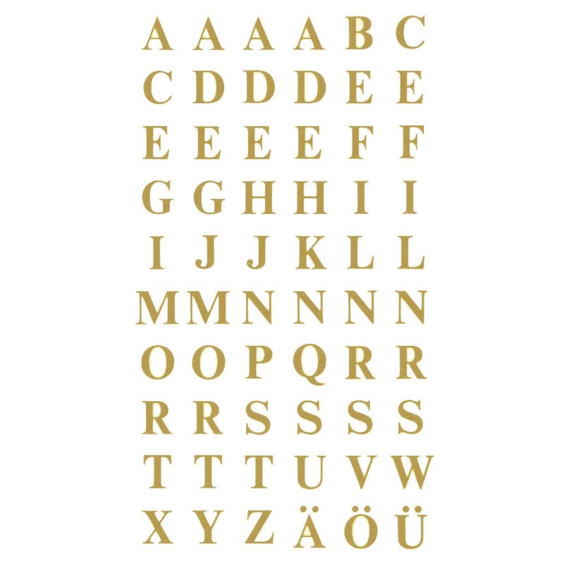 Small Gold Letters Stickers - Online Marketplace - EveryMarket
