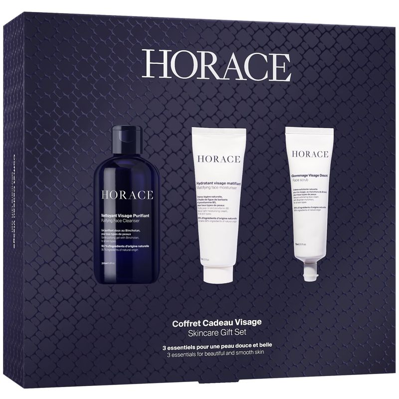 HORACE Face Kit for Men - Gift Set with Purifying Face Cleanser, Gentle ...