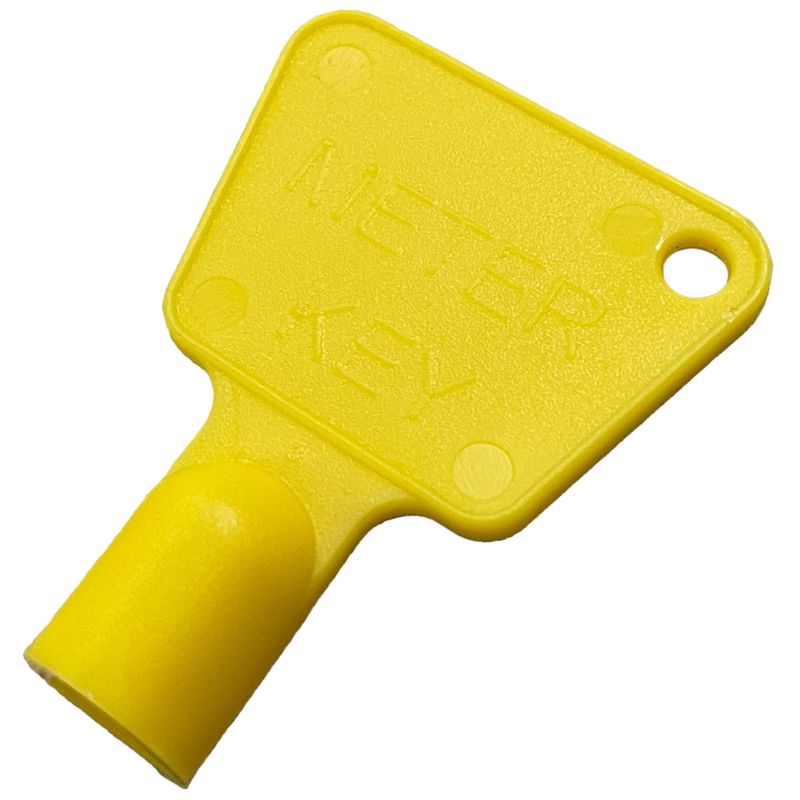 Howsehold Gas Meter Box Key Yellow [1 Key] Triangular Electric Utility ...