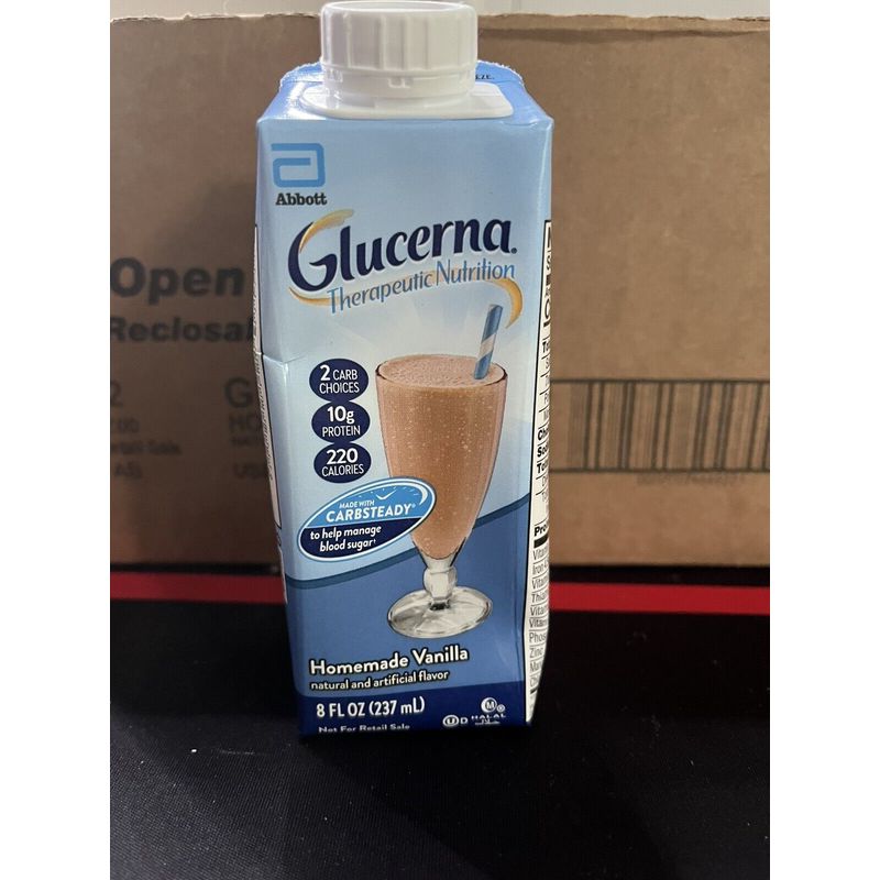 GLUCERNA 1.2 Vanilla w/ Carbsteady 24 Count X 8 Fl Oz - Online ...