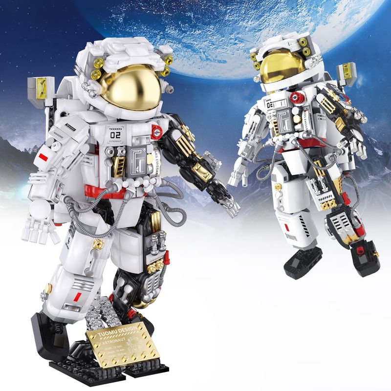 PeachLeaf Space Astronaut Building Kit Toys, Puzzle Educational Toy ...