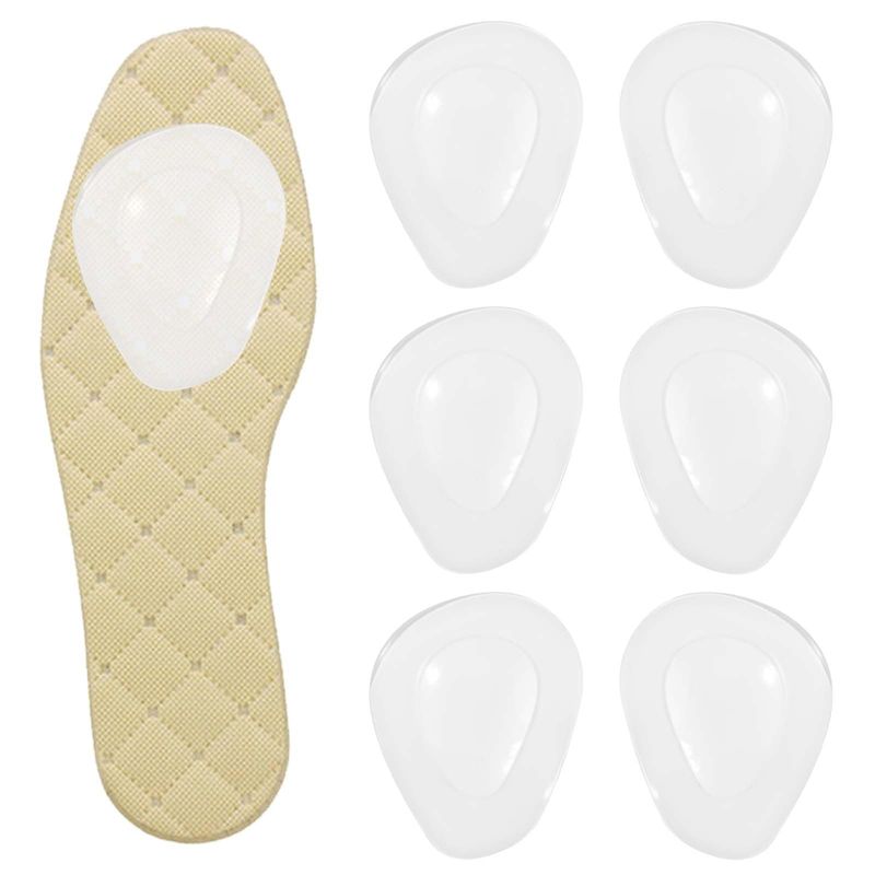 3 Pair Forefoot Pads, Soft and Comfortable Gel Foot Pad Shock-Absorbing ...