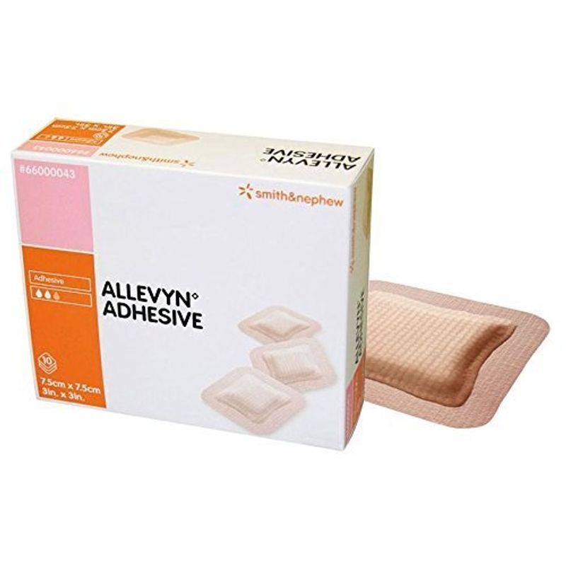 Smith And Nephew Allevyn Adhesive Dressing 4"X4" Pad 5"X5" Overall ...