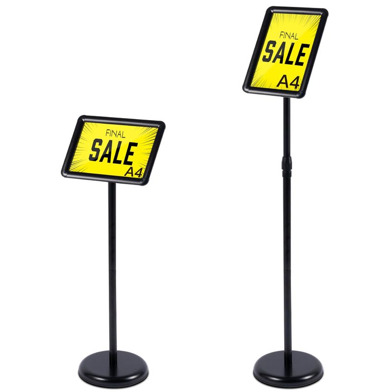 Sign Kingdom Mul-a4s5-3sp-bk Sign, Standing Sign, Board Stand, Guide ...