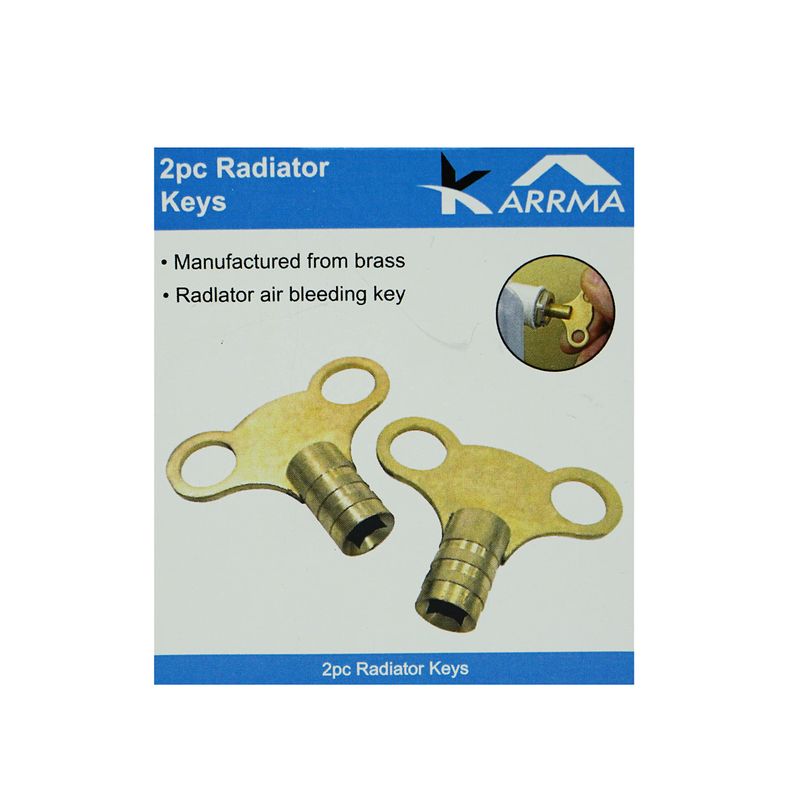 Karrma Ltd. 2Pk Brass Radiator Key - Radiator Bleed Key - Venting Air ...