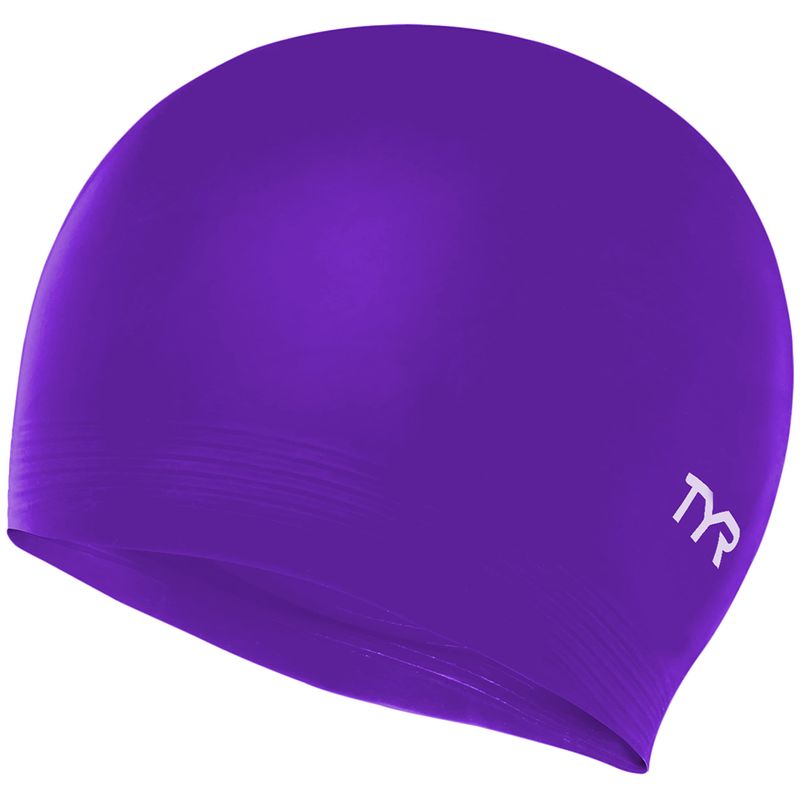 TYR Latex Swim Cap, Purple - EveryMarket