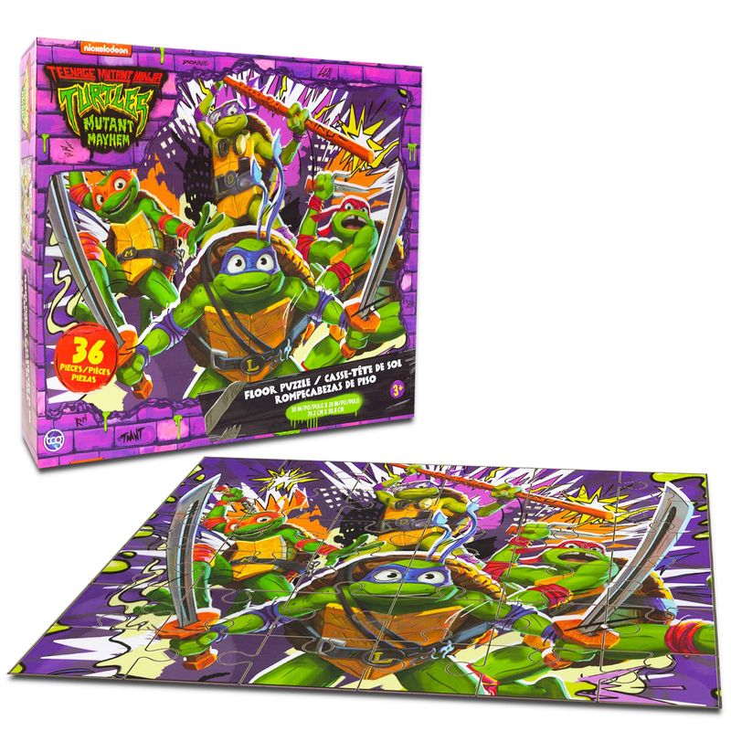 Teenage Mutant Ninja Turtles Floor Puzzle for Kids Set - Bundle with 36 ...