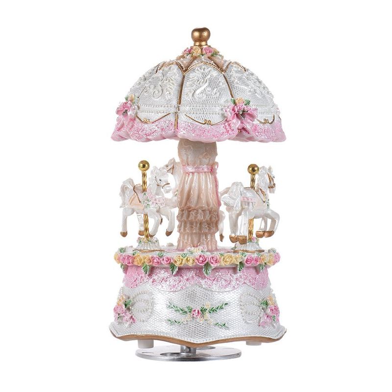 Carousel Music Box, Luxury Color Change LED Music boxes, Luminous Light ...