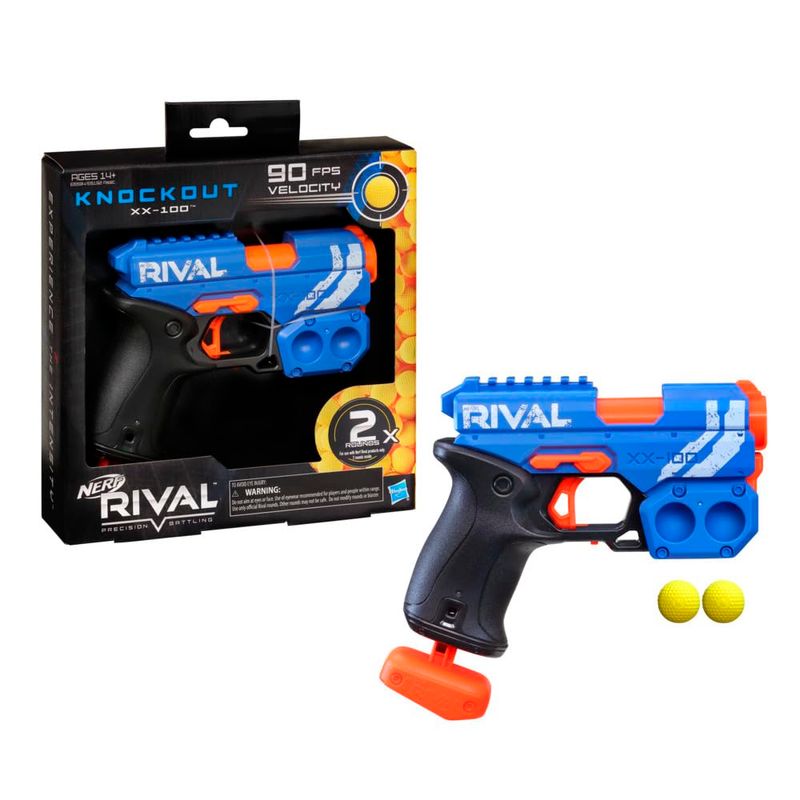 Nerf Rival Knockout XX-100 Blaster - Round Storage, 90 FPS Velocity ...