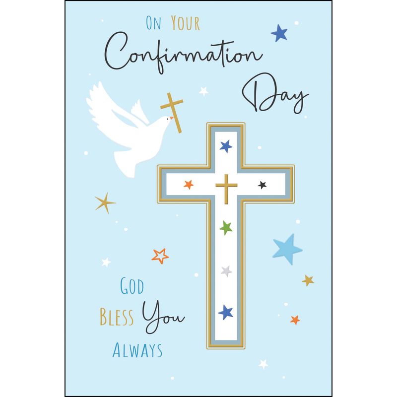 Jonny Javelin Confirmation Day Congratulations Card for Men or Boys ...