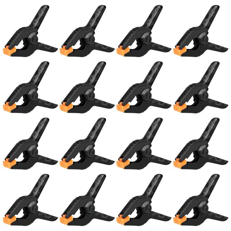 16 Pack Spring Clamps - 3.5 Inch Small Clamps for Backdrop Stand, Heavy ...
