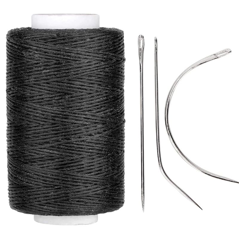 Hair Weaving Needle and Thread Kit,1 Black Weaving Thread with 3 ...