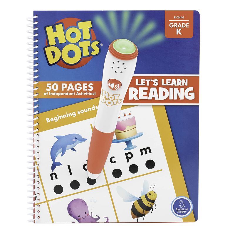 Educational Insights Hot Dots Let's Learn Kindergarten Reading - Learn ...