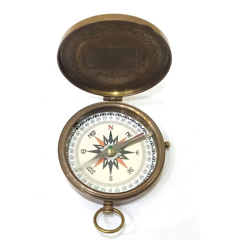 American Compass Antique Vintage Brass Compass Rustic Vintage Home ...