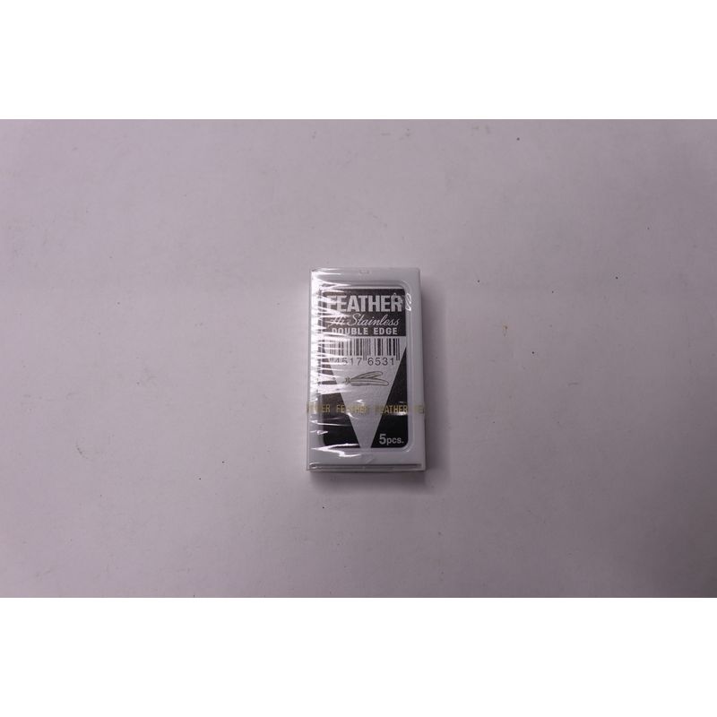 (5-Pk) Feather Double Edge Razor Blades Hi Stainless Steel - Online ...