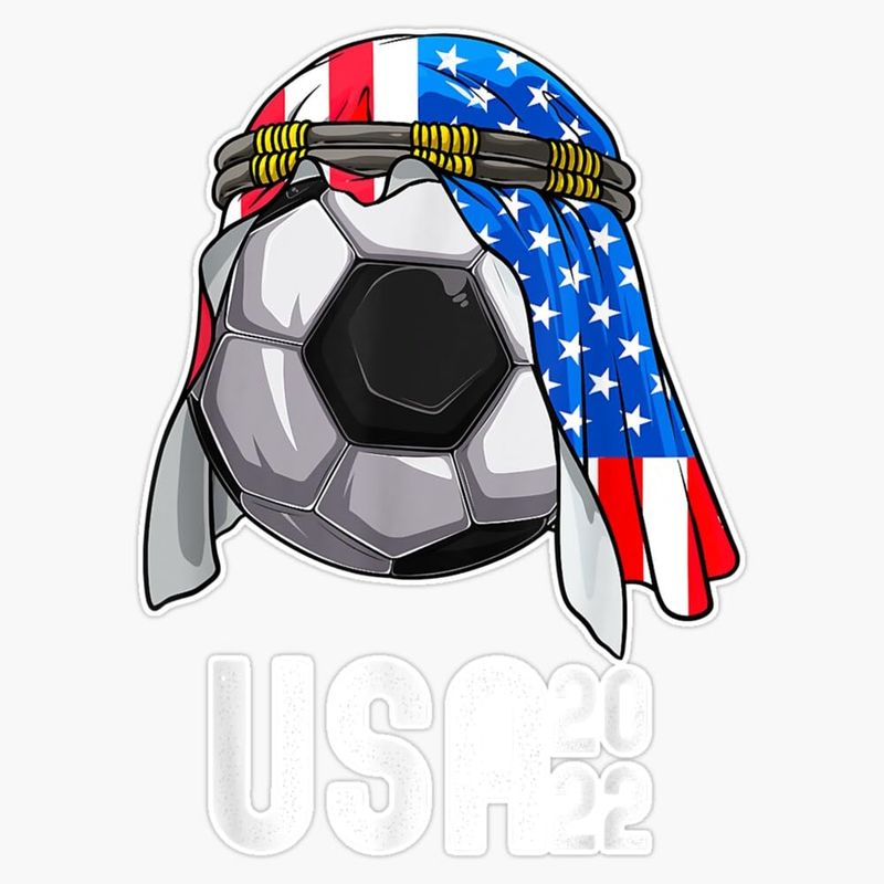 Magnet USA Soccer Team World Football USA Soccer Team Fans Magnet Vinyl ...