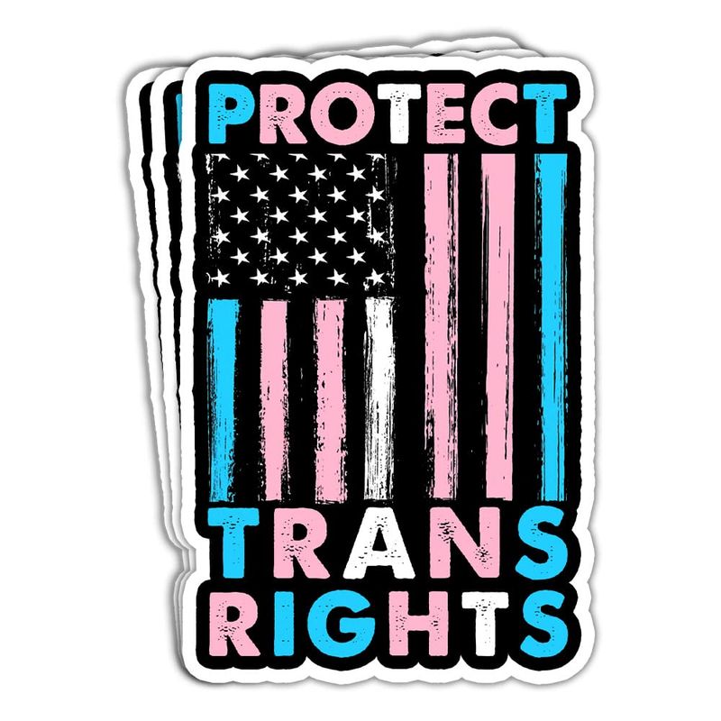 TODOLIA (3Pcs-3in) Protect Trans Rights Sticker Proud Trans Ally Trans ...