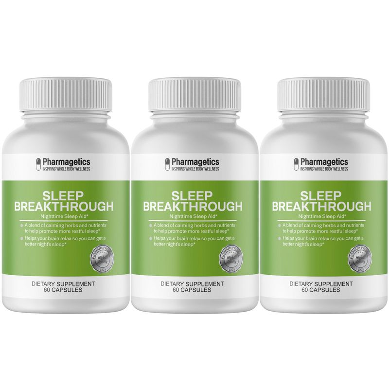 Sleep Breakthrough Natural Sleep Support - 120 Capsules , 3 PACK - Online Marketplace - EveryMarket