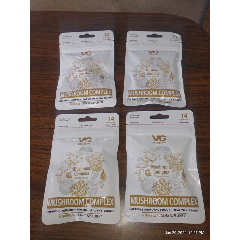 4 NEW Vita - GLOBE *B12 mushroom complex gummies supplements - EveryMarket