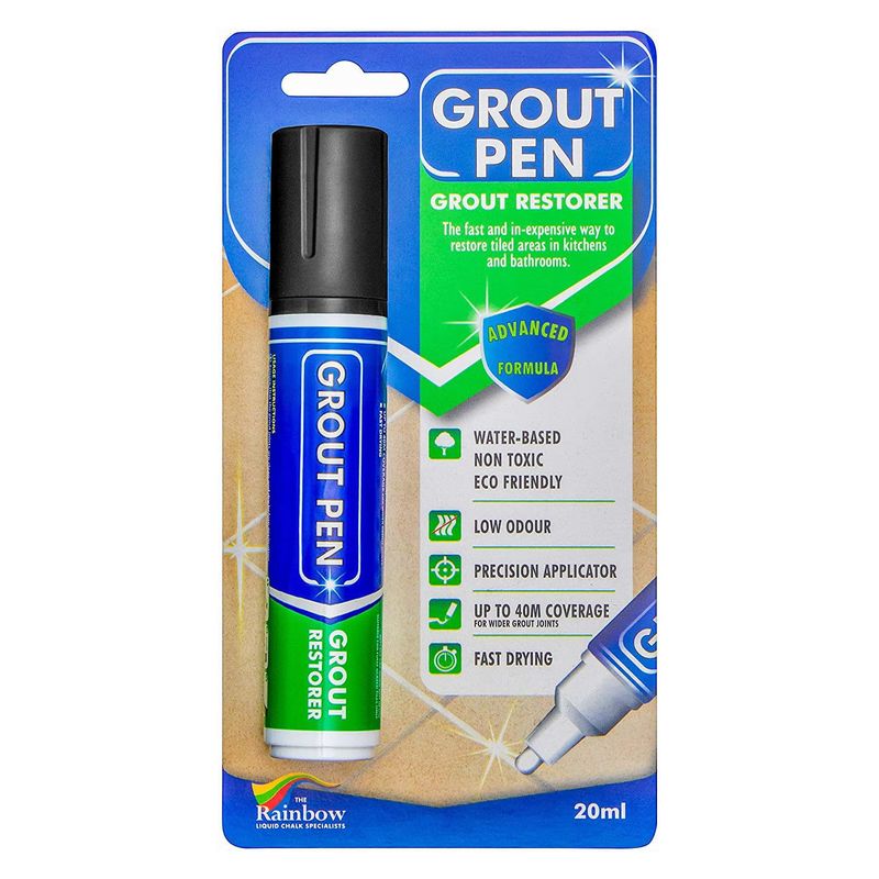 Grout Pen Black Tile Paint Marker: Waterproof Grout Paint, Tile Grout ...