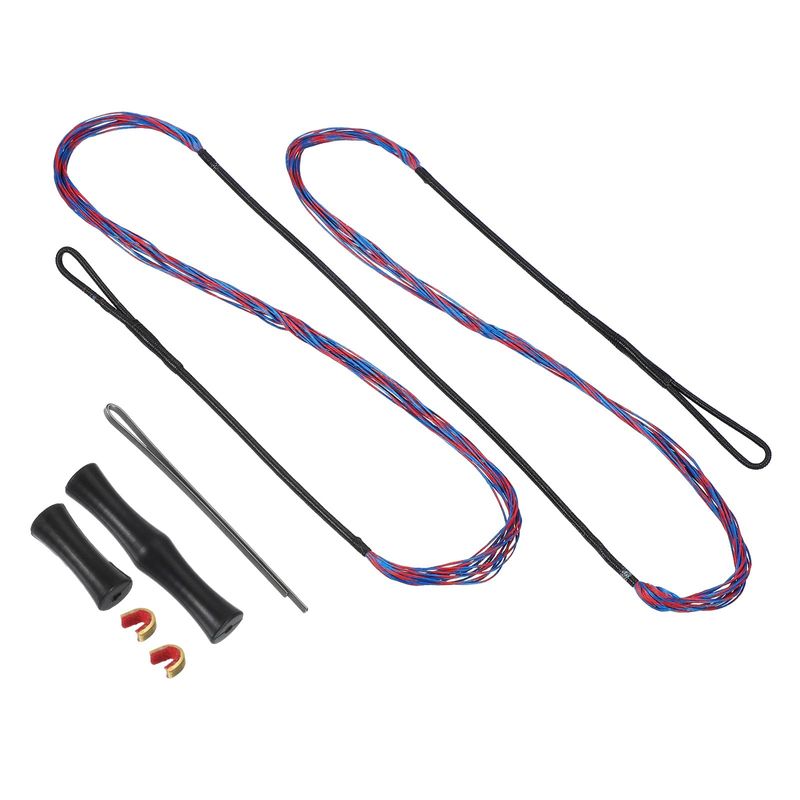PATIKIL Bow String Replacement with 2 Pcs Brass Nocks 1 Set of Silicone ...