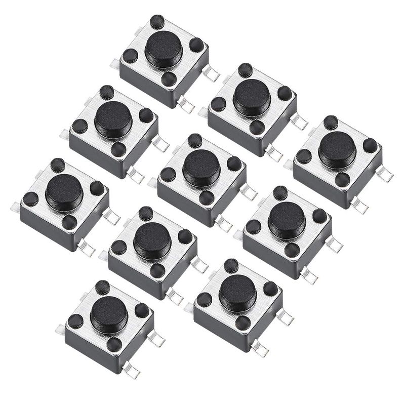 sourcing map 4.5x4.5x3.8mm Momentary Panel PCB Surface Mounted Devices ...