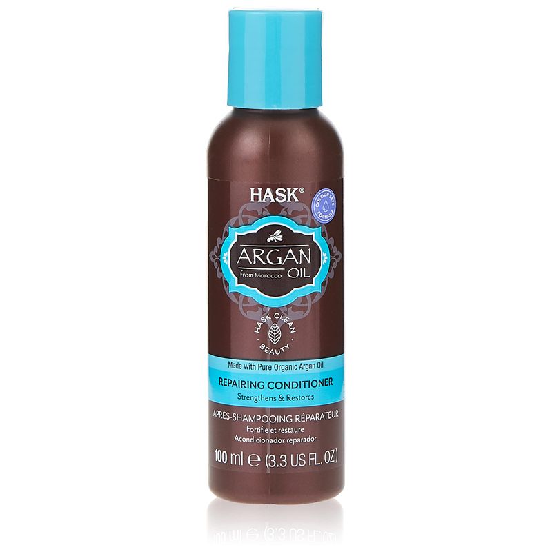 HASK Argan Oil Repairing Shampoo Conditioner Hair Travel Size Combo Set ...