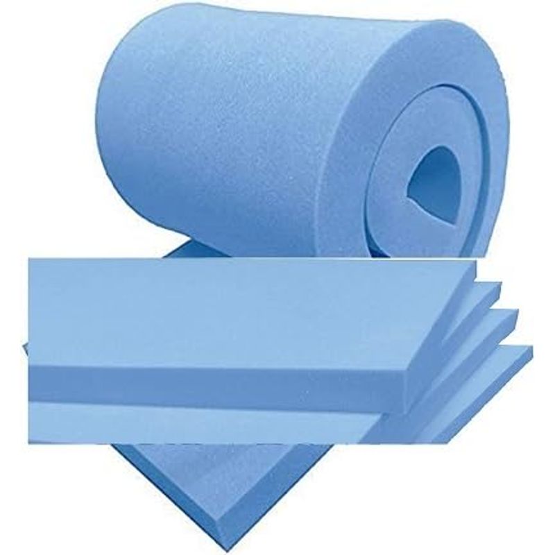 High Density Blue Upholstery Firm Foam Sheet (Seating, Bedding & Arts ...