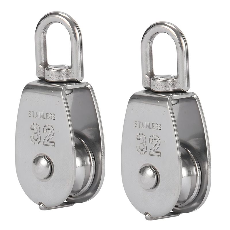 fogman Pulley Small Rope Pulley Pulley Crane Lifting Stainless Steel ...