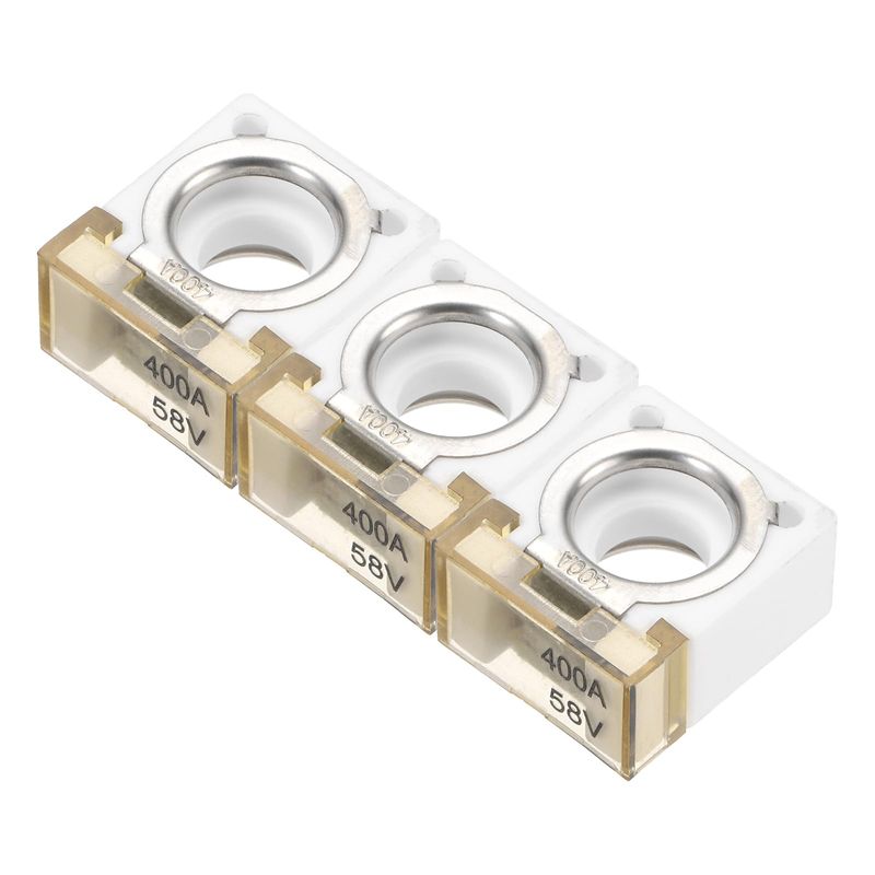 sourcing map 3 Pcs Terminal Fuse, 400A Terminal Block Fuse, 58V DC ...