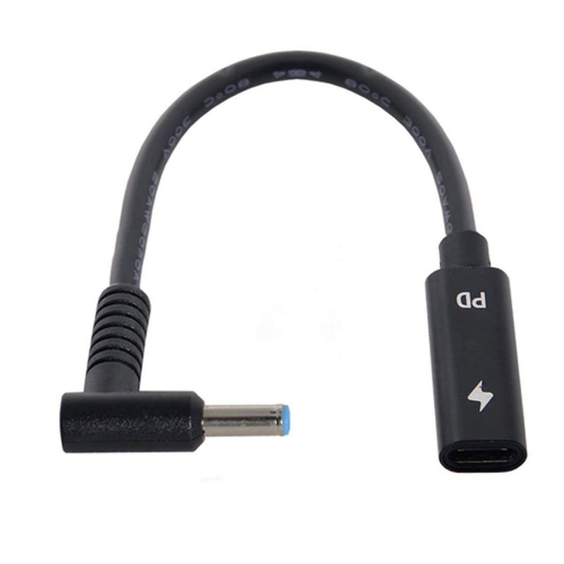 CY Type C USB-C Female Input to DC 4.5 * 3.0mm Cablet for Laptop ...