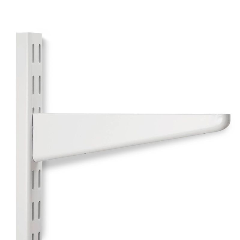 IRONWORX® Twin Slot Shelving Brackets (370mm, Pack of 2) | White ...