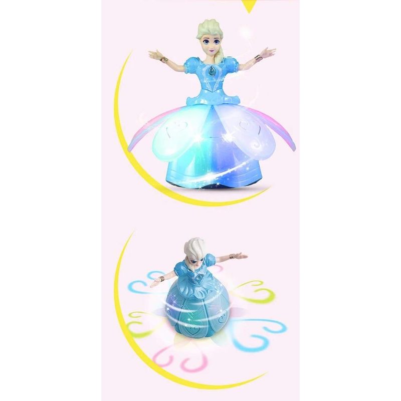 JOYSAE Battery-Operated Princess Doll for Girls: Snow Dance, Flashing ...