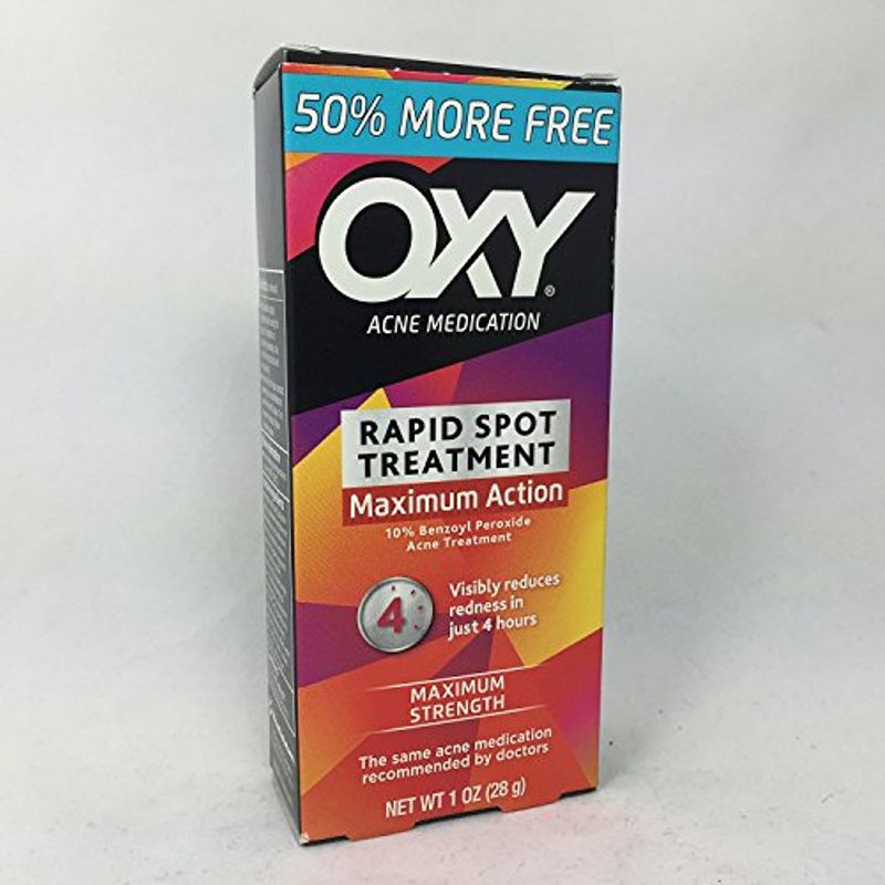 OXY Acne Medication Maximum Strength Rapid spot treatment 1 OZ (Pack of ...