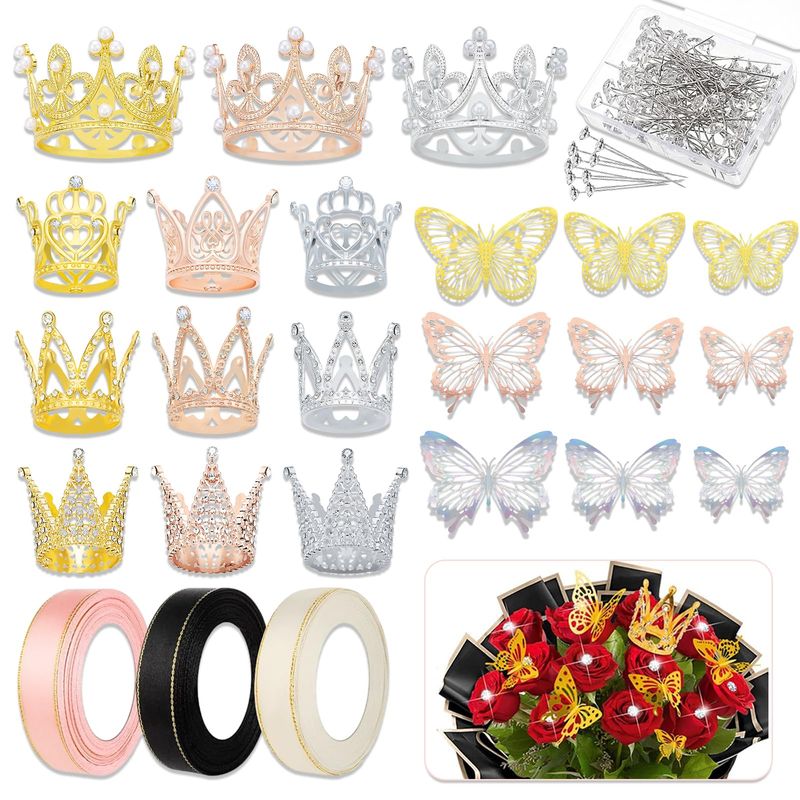 153Pcs Flower Bouquet Accessories & Crowns for Flower Bouquets ...