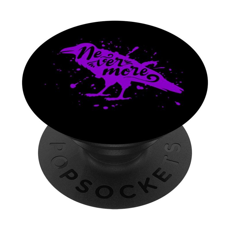 Purple, Nevermore Raven, Edgar Allan Poe, Never More Poem PopSockets ...